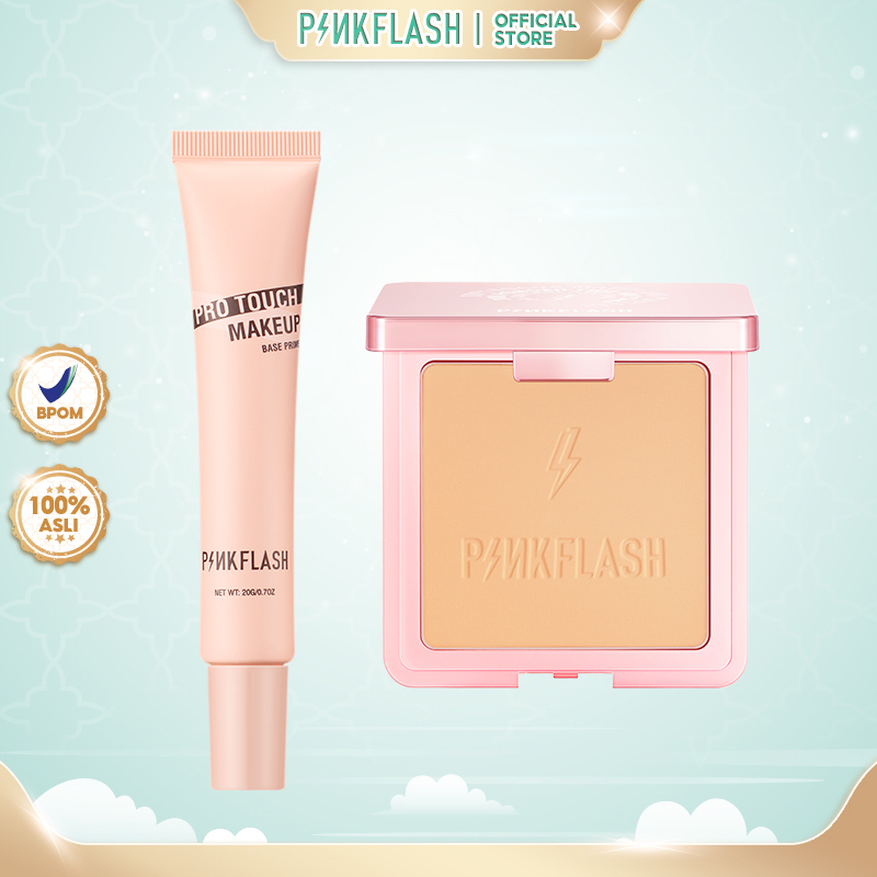 Jual PINKFLASH Face Makeup Set Mattifying Flawless Two Way Cake Powder ...