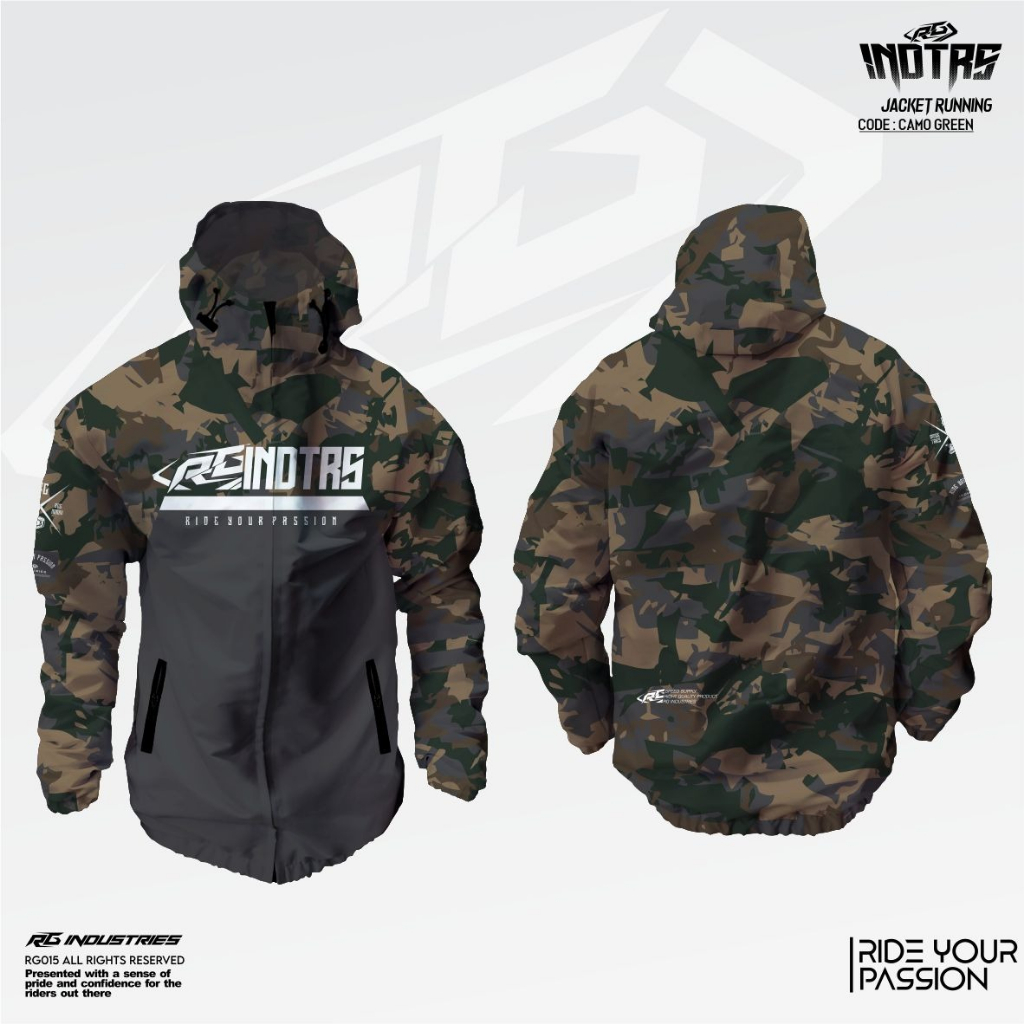 Jual Running Rg Industries Jacket Running Parasut Jaket Running Printing | Shopee Indonesia