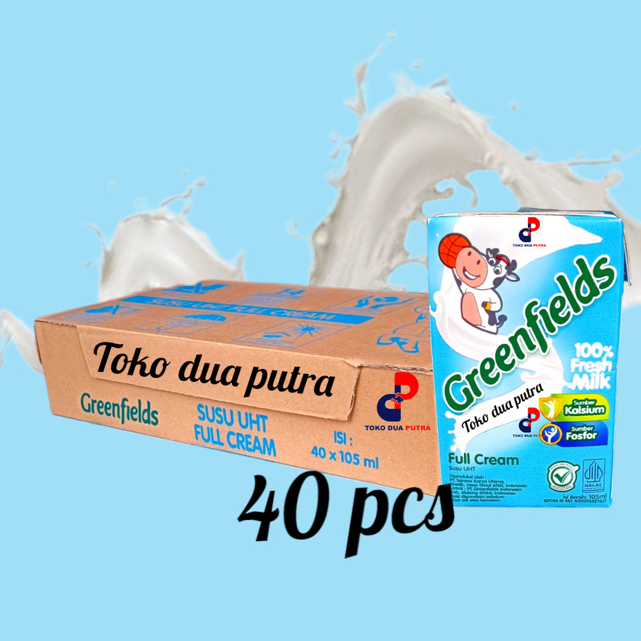 Jual Susu Greenfield Full Cream Milk 105 Ml X 40PSC( 1 karton ) | Shopee Indonesia