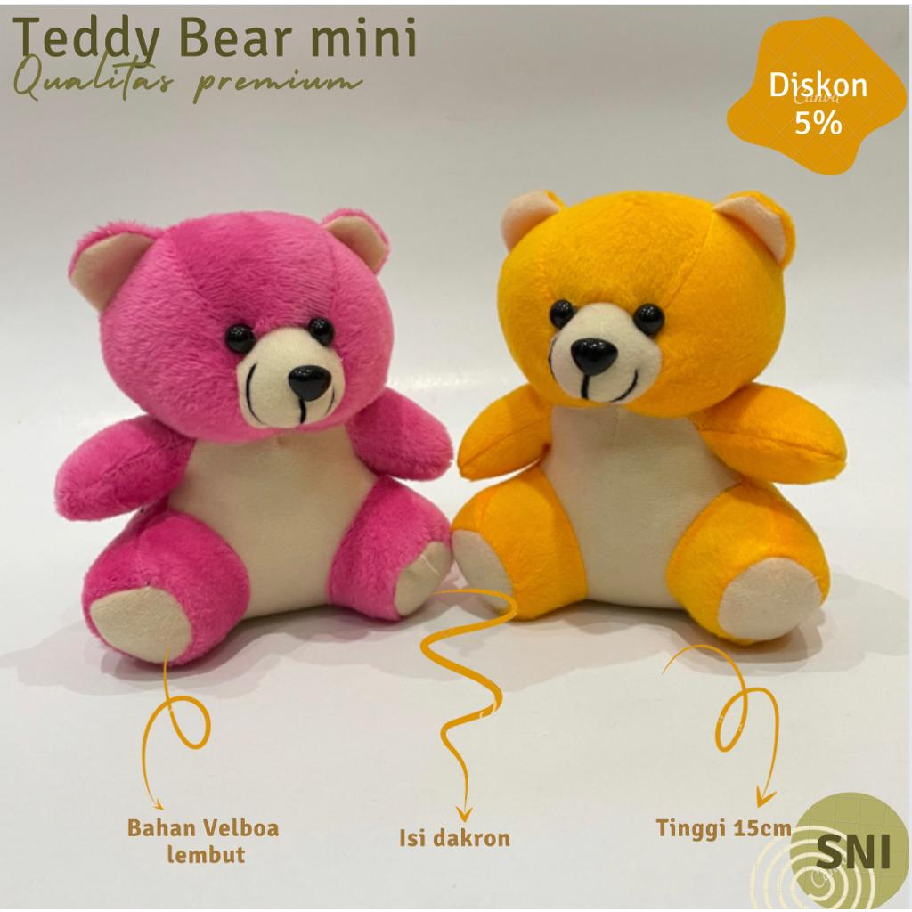 Jual MURAH Boneka teddy bear mini boneka bucket boneka wisuda boneka ...
