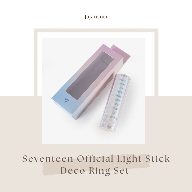 Jual Seventeen Official Light Stick Deco Ring Set | Shopee Indonesia