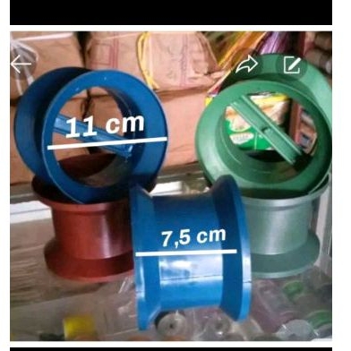 Jual Beladu penggulung benang layangan warna.. kosongan. tanpa kenur ...