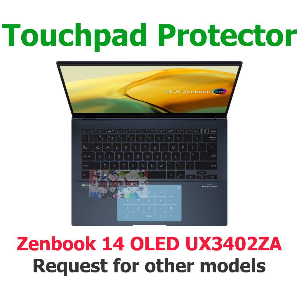 Jual Touchpad Trackpad Protector Asus Zenbook 14 OLED UX3402ZA UX3402 ...