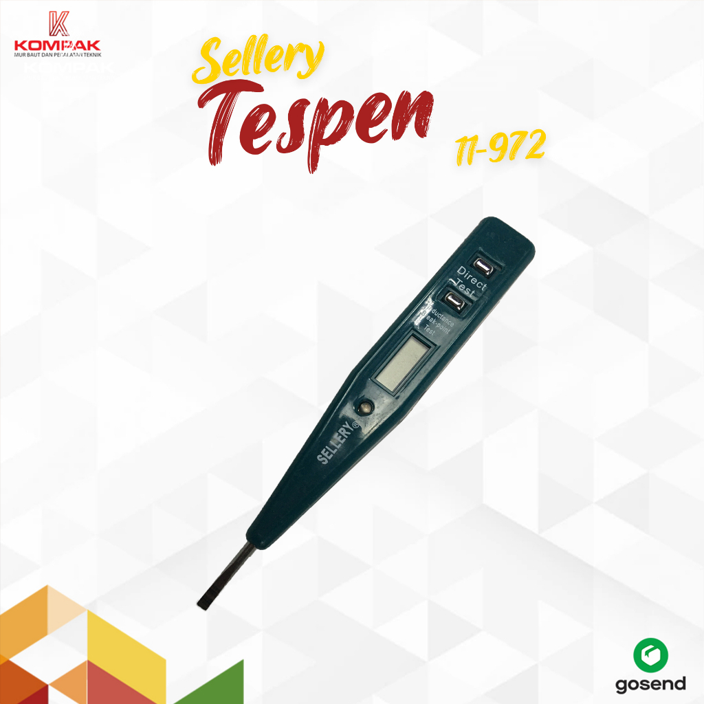 Jual SELLERY TESPEN DIGITAL AC DC DIGITAL VOLTAGE TESTER SELLERY 11-972 ...