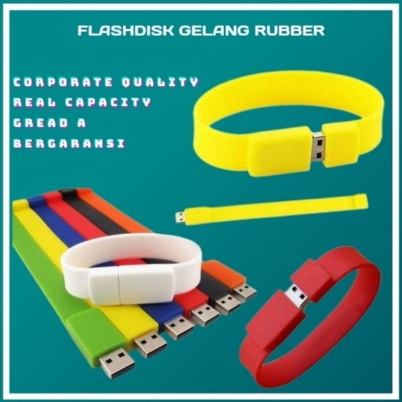 Jual Paket USB Flashdisk Gelang Rubber karet 4Gb | Shopee Indonesia