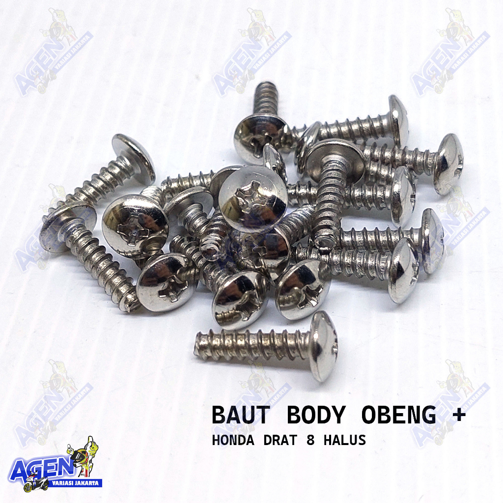 Jual baut body honda model obeng + plus isi 20 | Shopee Indonesia