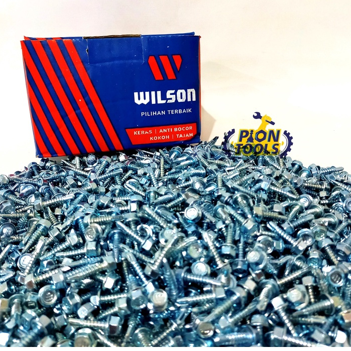 Jual WILSON SDS 10x19 mm PUTIH Tanpa Karet Baut Baja Ringan Drilling ...