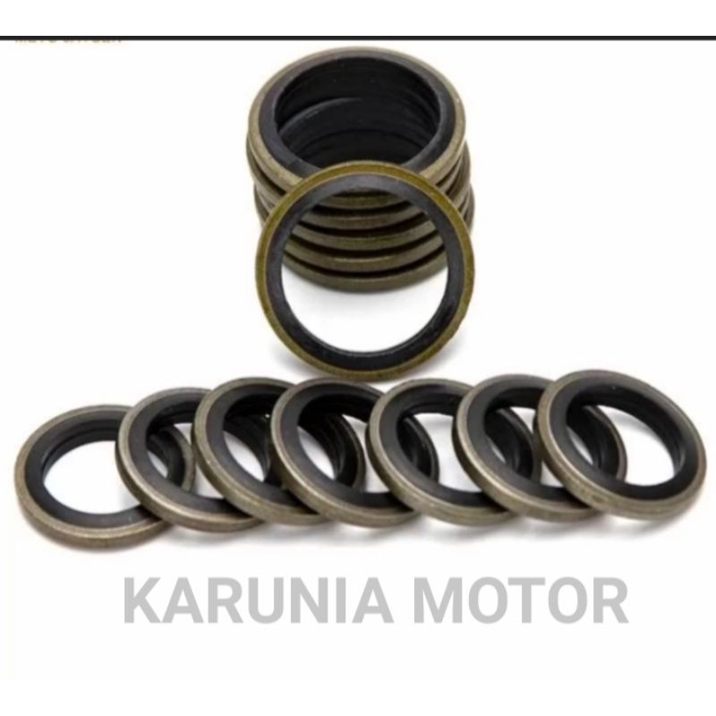 Jual Ring solar gasket karet rem / Ring banjo 10 mm ( lubang baut 14an ...