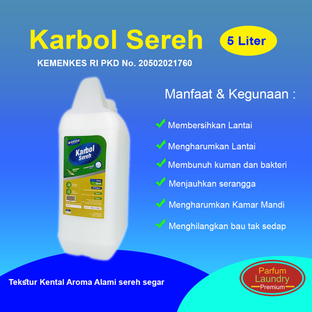 Jual Karbol Sereh 5 liter Tangerang | Shopee Indonesia