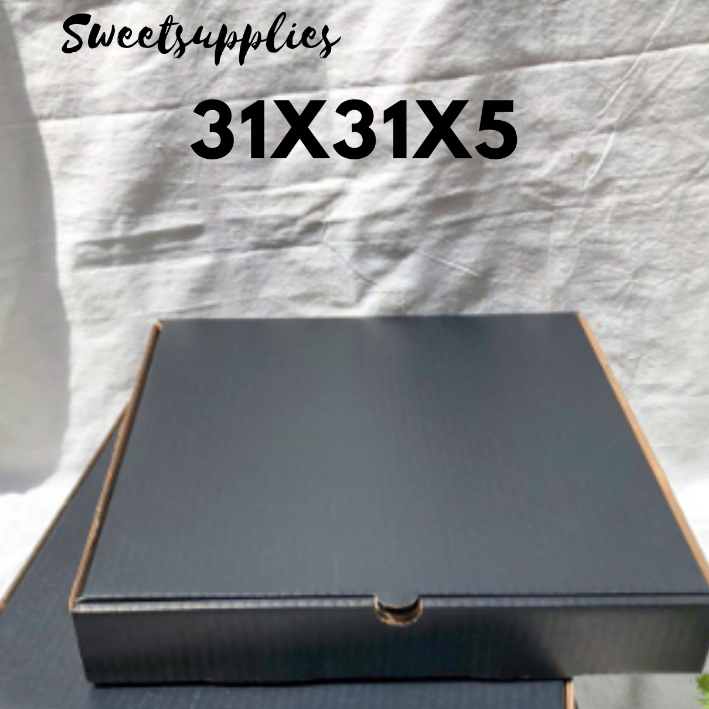 Jual Box Kardus E-Flute Cm Hitam Untuk Packaging Olshop Sovenir Baju ...