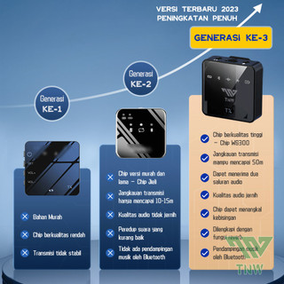 Jual TNW-N9/N8 Wireless Microphone Professional Wireless 2 Mikrofon ...