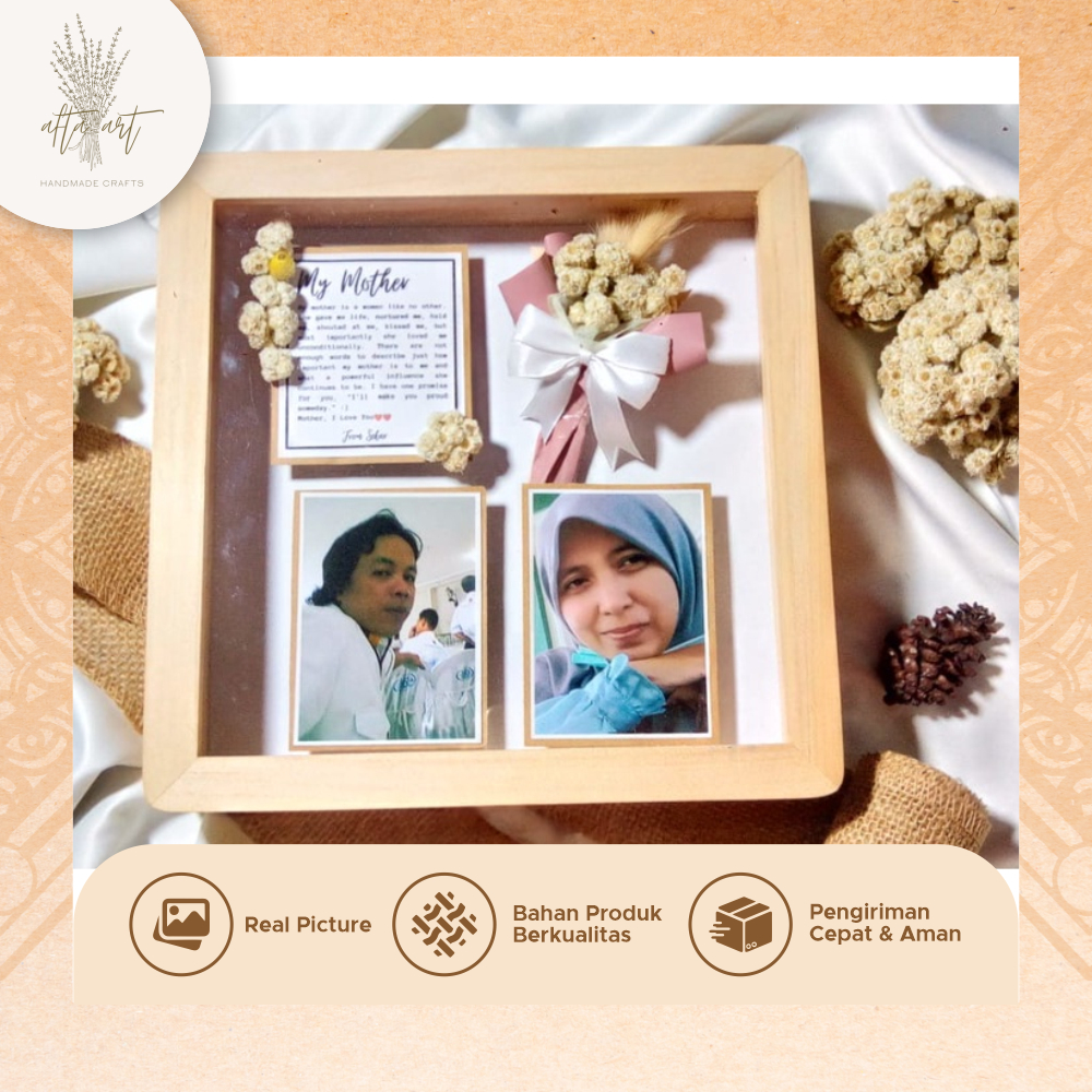 Jual Frame 3D Bingkai Scrap Bock Flower Elegan Kado Ulang Tahun Custom ...