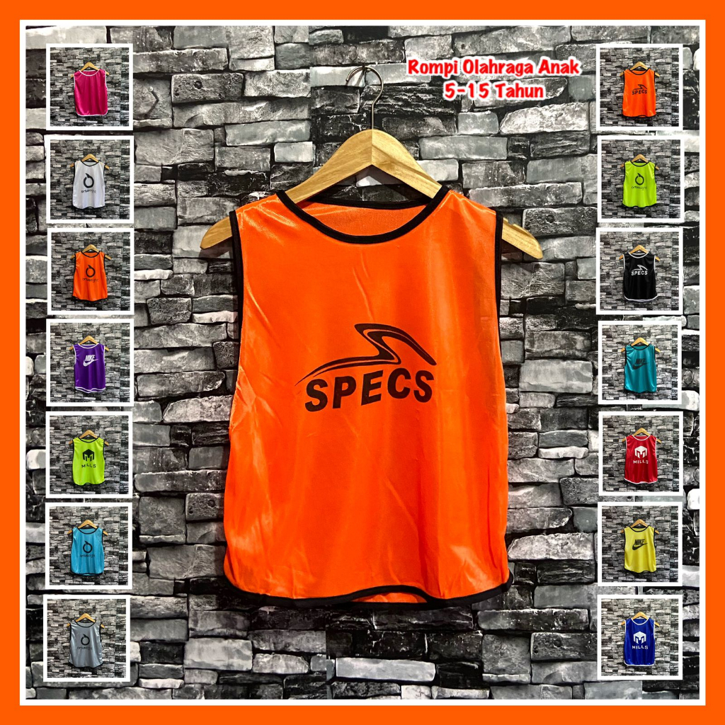 Jual Rompi olahraga sepak bola futsal anak SD SMP Rompi bola anak ...