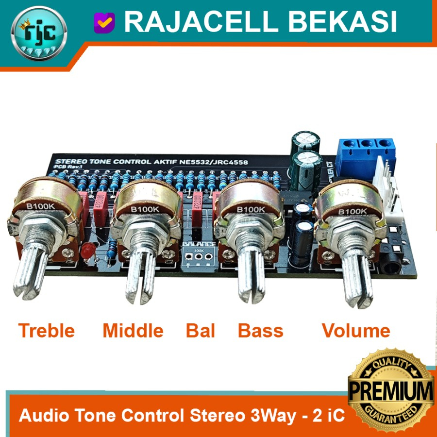 Jual Tone Control Stereo 2ic Bass Treble 3-Way Power Simetris for ...