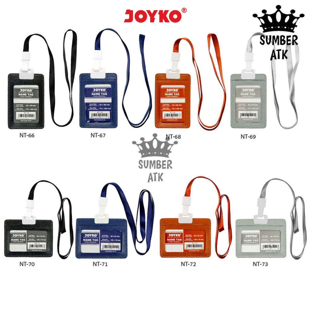 Jual Name Tag Tanda Pengenal Gantungan Kartu Nama Kulit Joyko NT-66-69 ...