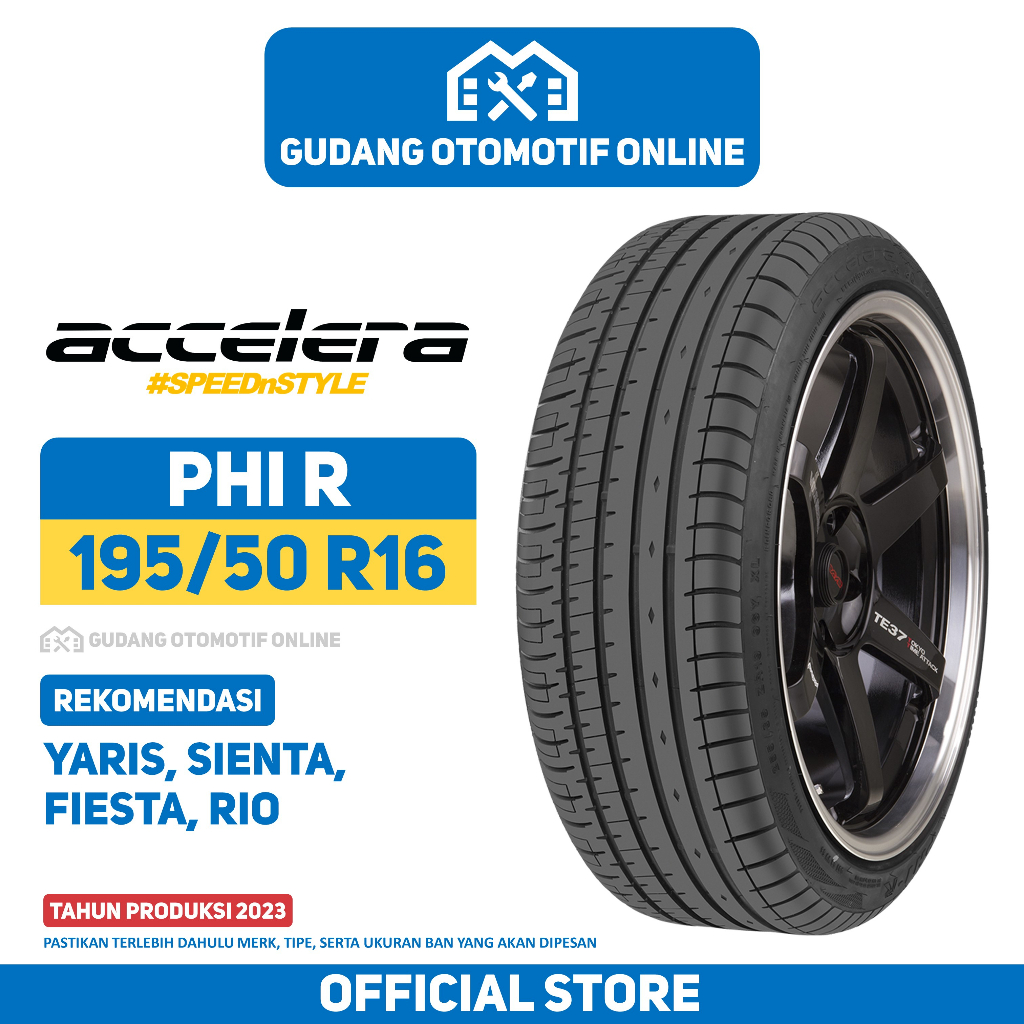 Jual BAN MOBIL YARIS SIENTA FIESTA RIO BAN ACCELERA PHI R 195/50 R16 ...