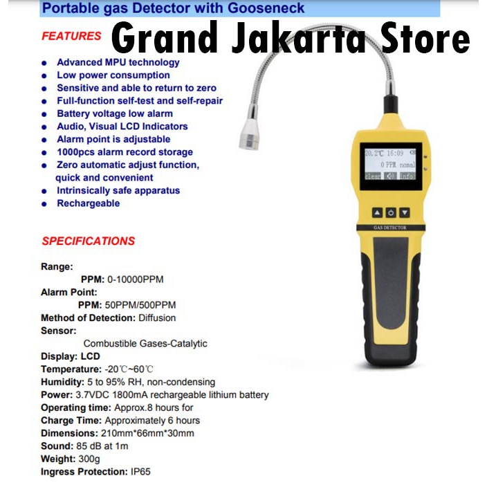 Jual Combustible Gas Detector BH90E Leak Tester Bosean BH-90E LEL ...