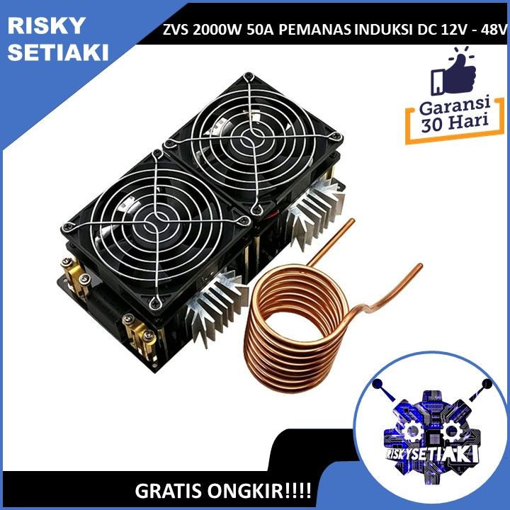 Jual ZVS 2000W 50A PEMANAS INDUKSI DC 12V - 48V INDUCTION HEATER ...