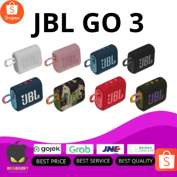 Jual JBL Go 3 Original Portable Mini Speaker Bluetooth Black Wireless ...