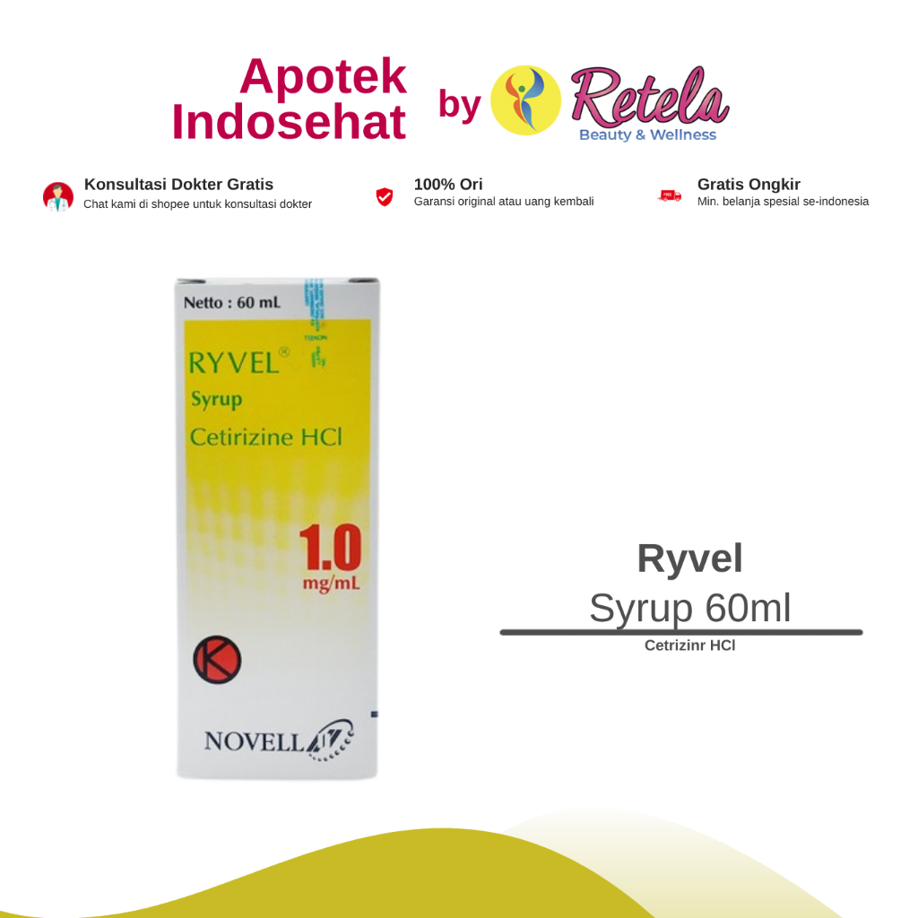 Jual RYVEL SYRUP 60ML | Shopee Indonesia