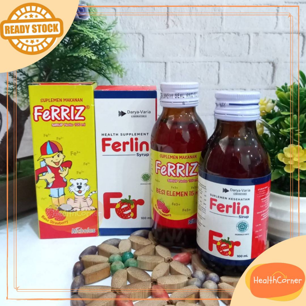 Jual Ferriz - Ferlin Syrup 100ml anak 2-12 thn / FERRIZ IRON KIDS ZAT ...