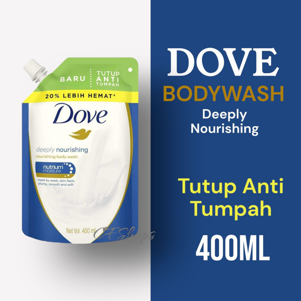 Jual DOVE SABUN MANDI CAIR BODY WASH DEEPLY NOURISHING 400ml - REFILL ...