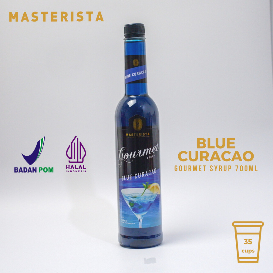Jual Masterista Sirup Rasa Blue Curacao 750ml / Blue Curacao Syrup ...