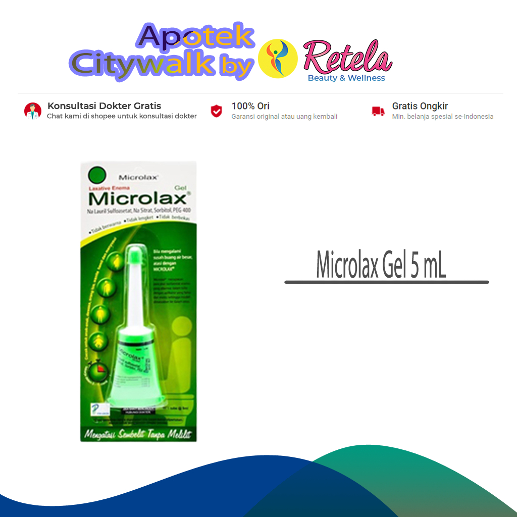 Jual MICROLAX GEL OBAT PENCAHAR 5ML | Shopee Indonesia