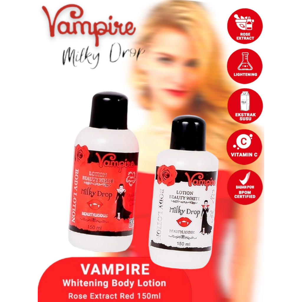 Jual Vampire Body Lotion White Milky Drop - 150 ml | Shopee Indonesia