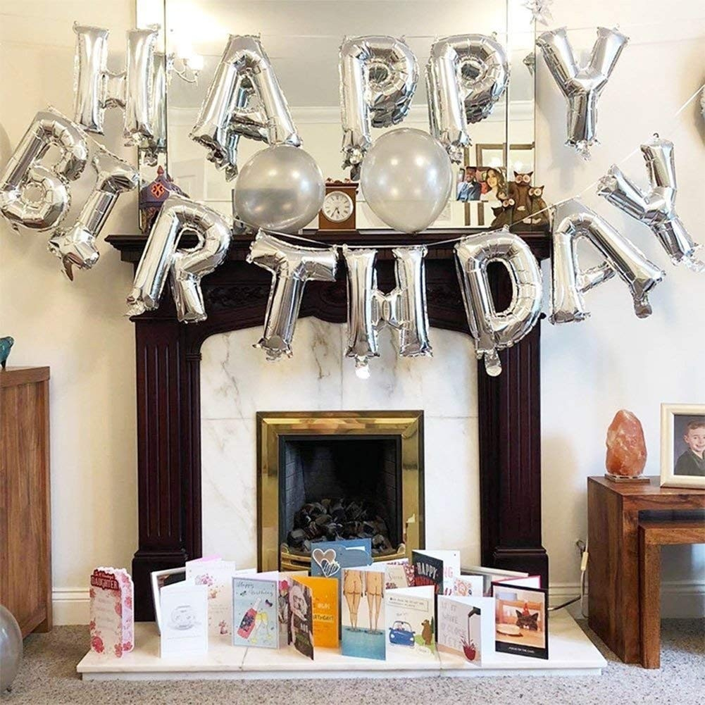 Jual Balon Foil Huruf dan Angka Warna Silver/ Balon Nama Balon Pesta ...