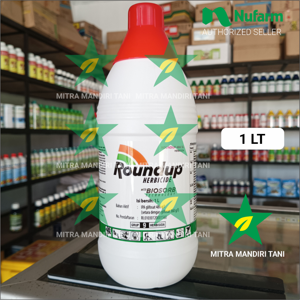 Jual HERBISIDA ROUNDUP 486 SL OBAT RUMPUT SISTEMIK 200ml 1 LITER ...