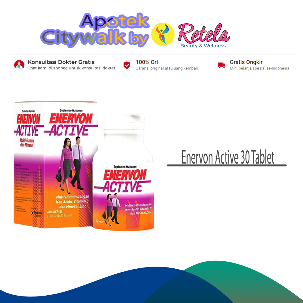 Jual ENERVON ACTIVE 1 BOTOL 30 TABLET | Shopee Indonesia Jual ENERVON ACTIVE 1 BOTOL 30 TABLET | Shopee Indonesia