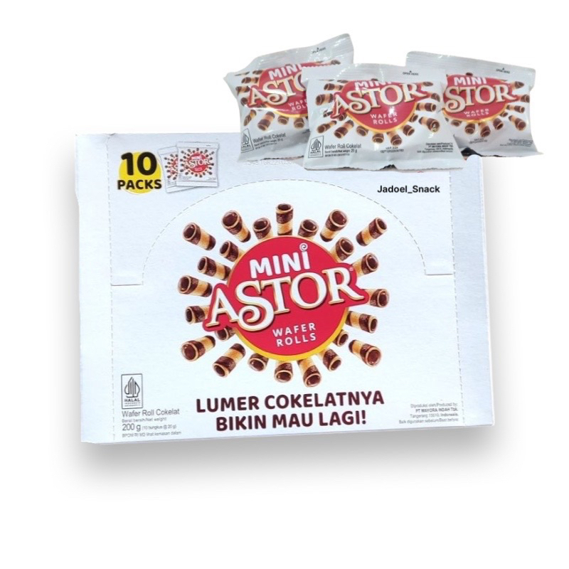 Jual Astor Mini 10 x 20 Gr Rasa Cokelat by Jadoel_Snack | Shopee Indonesia