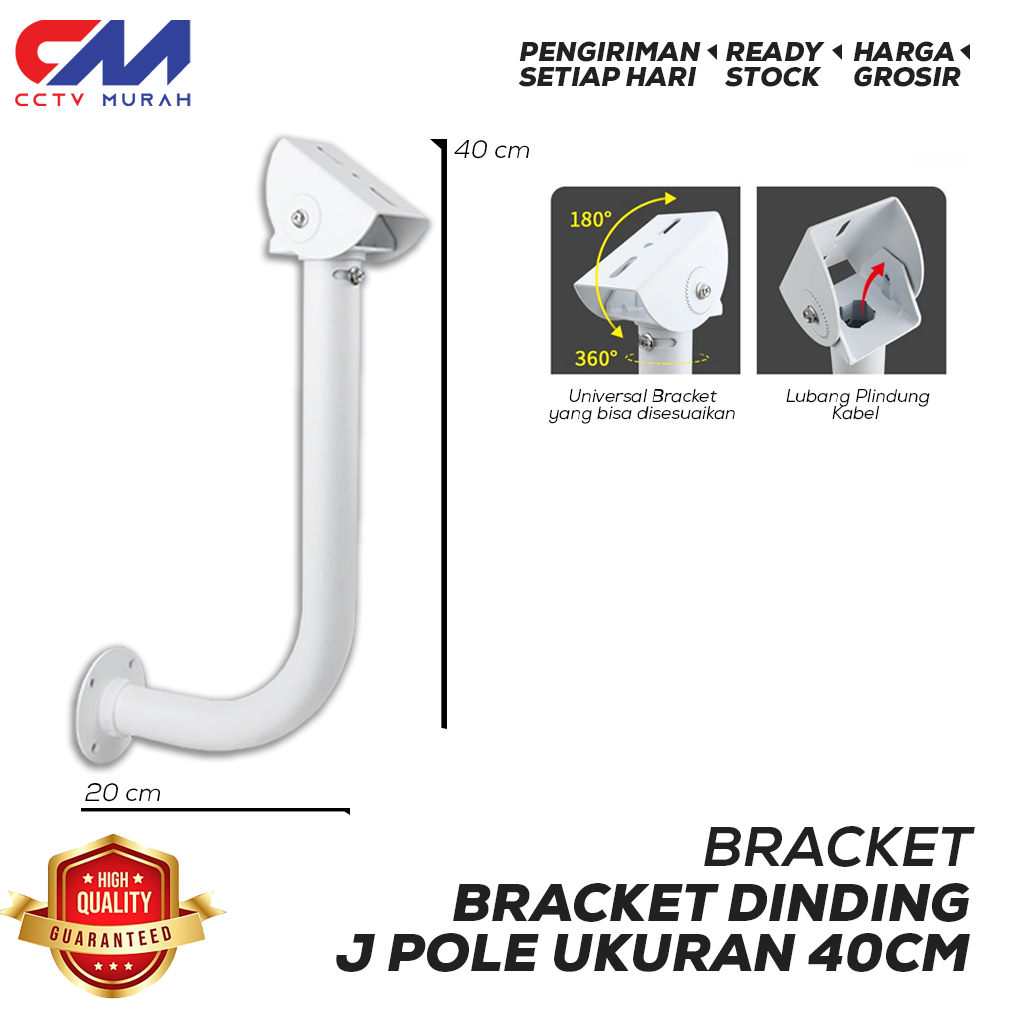 Jual Bracket Dinding J Camera CCTV/Bracket Pole J Untuk Camera CCTV ...
