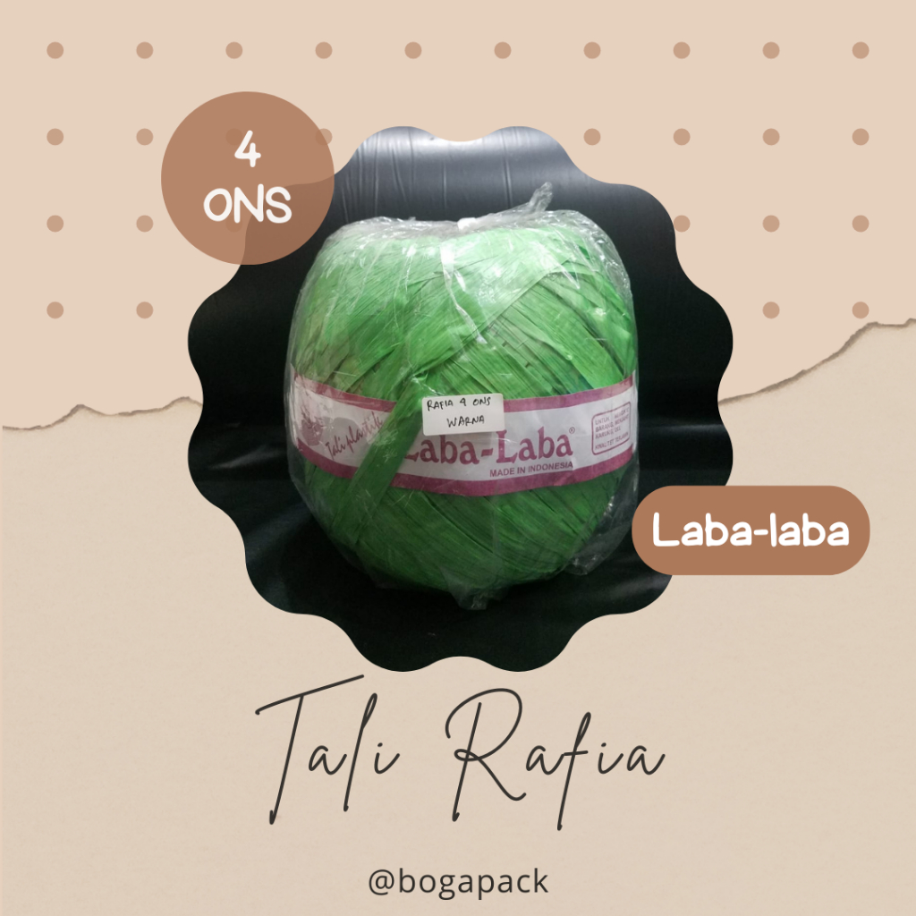 Jual Tali Rafia Laba-laba 4 ons / Rafia 4 ons / Tali Plastik / Tali ...