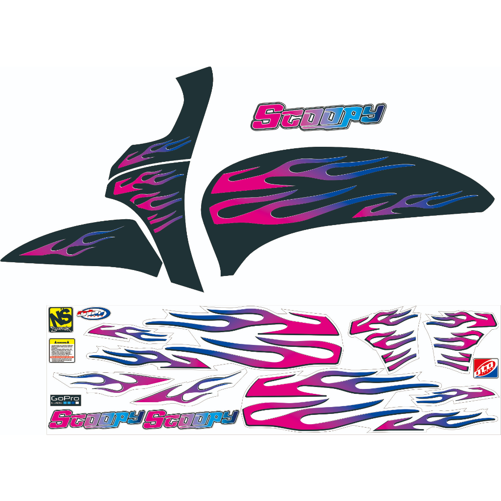 Jual STRIPING BAHAN BENING API SCOOPY TRANSPARAN | Shopee Indonesia