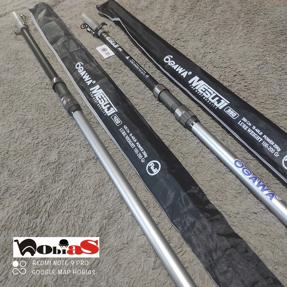 Jual joran pancing carbon dan full fuji surf ogawa mesuji 360. 390. 420 ...
