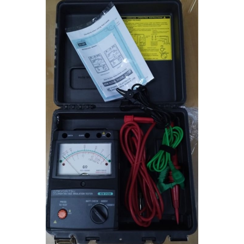 Jual Megger analog kyoritsu Insulation Tester KEW 3123 A (10.000 V ...