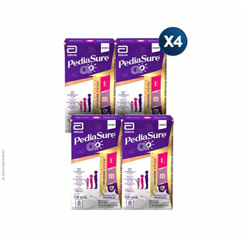 Jual Pediasure Go UHT Vanilla 4x110Ml | Shopee Indonesia