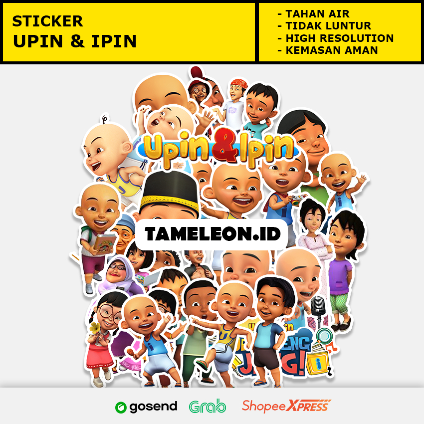Jual Sticker Anime,Upin Ipin, Sticker Handphone Sticker Laptop Anti ...
