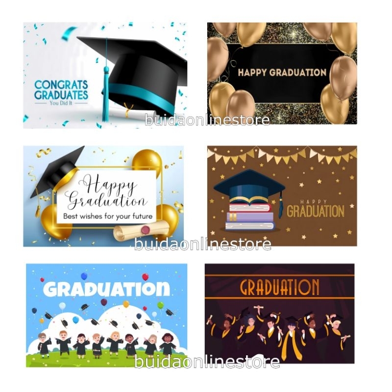 Jual Kartu Ucapan / Stiker Happy Graduation Congratulations Congrats ...