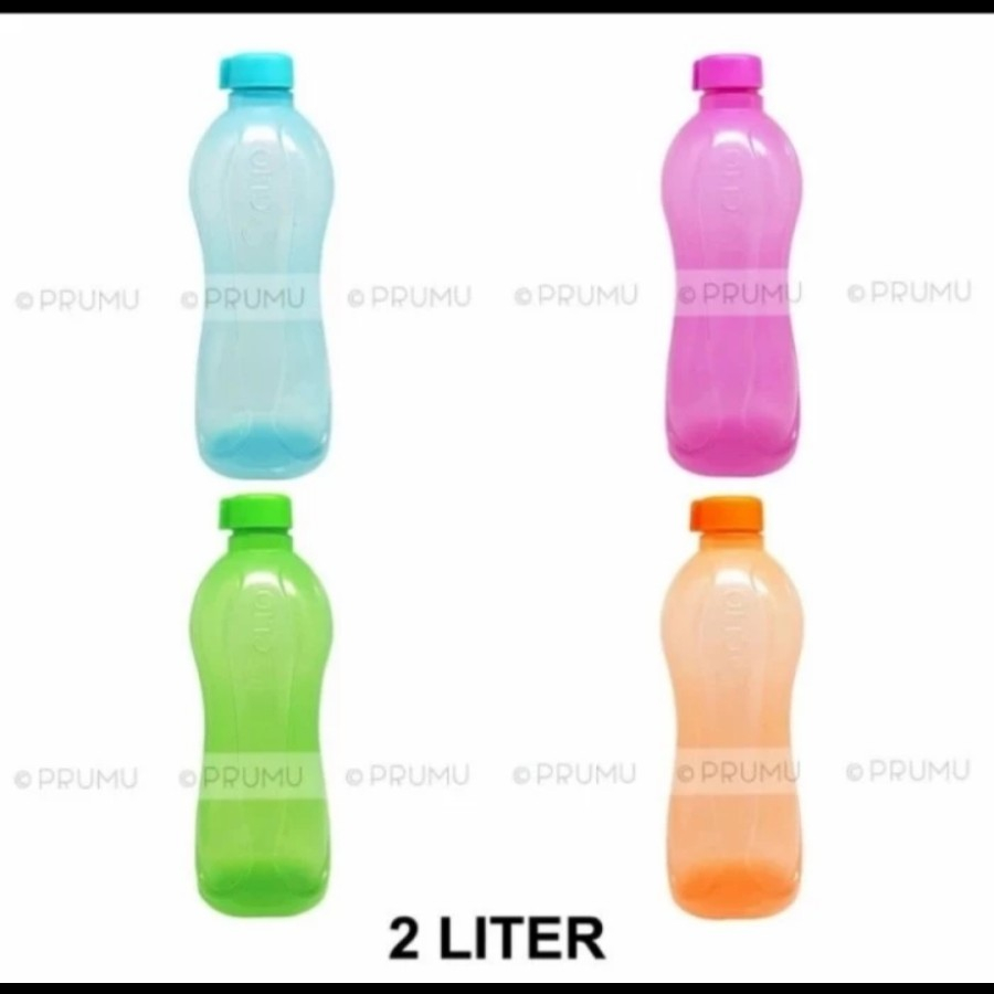 Jual Botol air minum 2 Liter - Cleo Evo/botol plastik | Shopee Indonesia