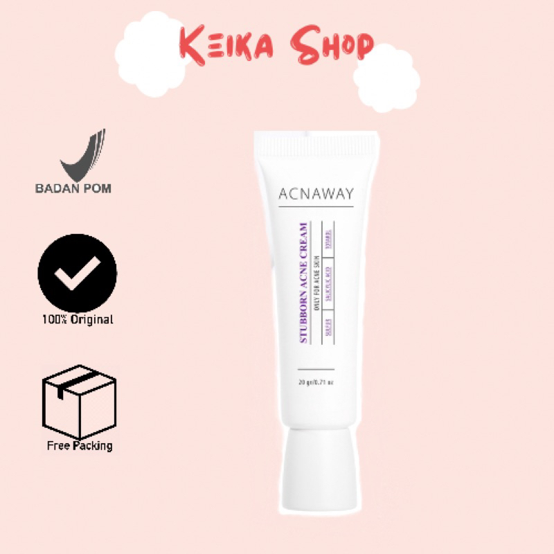Jual ACNAWAY Stubborn Acne Cream Krim Jerawat Acne Spot Treatment ...