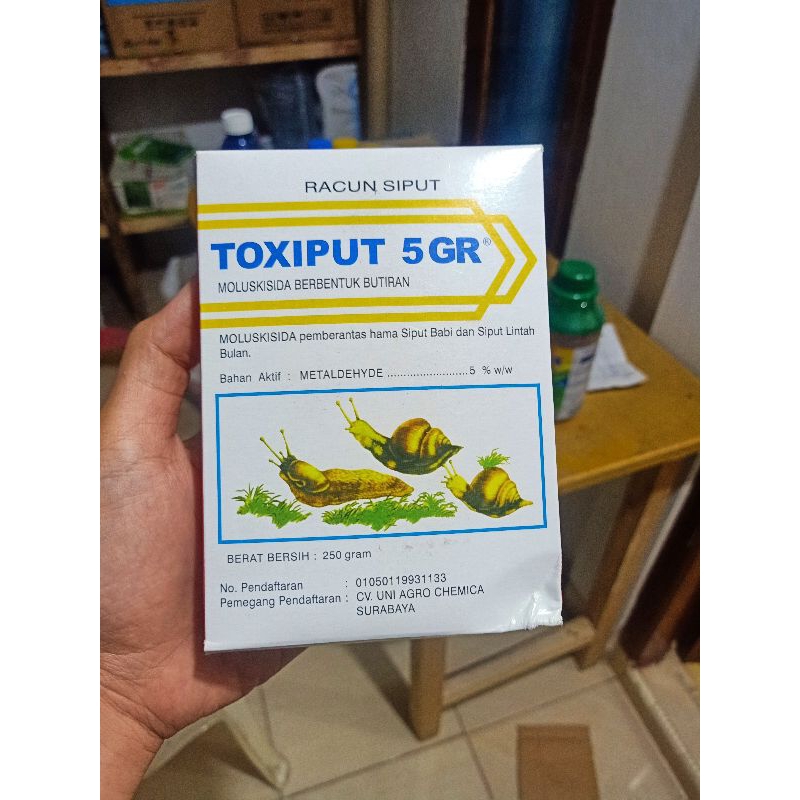 Jual Moluskisida Toxiput 5 GR 250 gram - Pembasmi Hama Siput Babi Siput ...