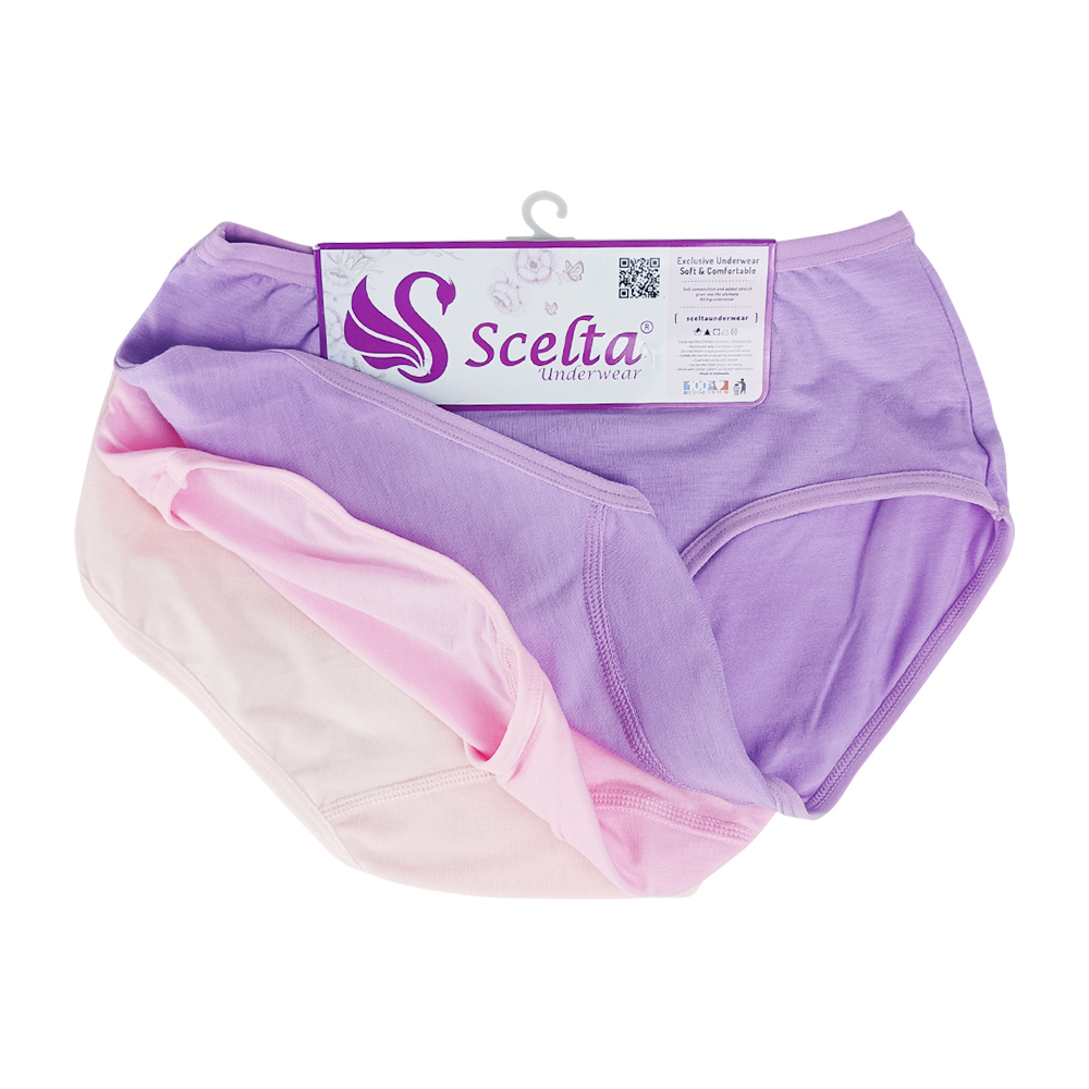 Jual Scelta - 3Pcs Celana Dalam Wanita Basic Panty Cd Sc 421 Maxi ...