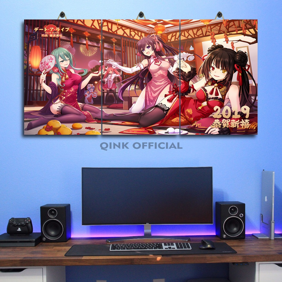 Jual PAJANGAN KAMAR COWOK FOTO ANIME WAIFU ORIGAMI TOBIICHI 60X30 MULTI ...