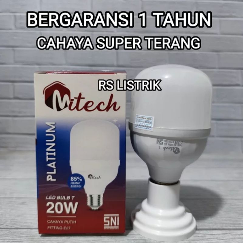 Jual MITECH PLATINUM LAMPU LED T BULB 20W CAPSULE SNI BERGARANSI 1 TAHUN | Shopee Indonesia