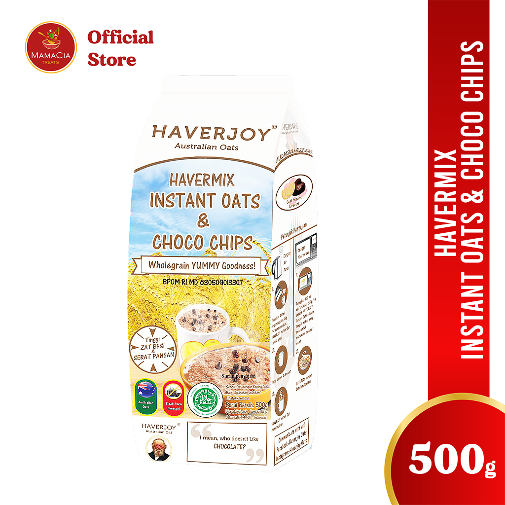 Jual Haverjoy Oatmeal Hovermout Instant Oats 500 gr | Shopee Indonesia