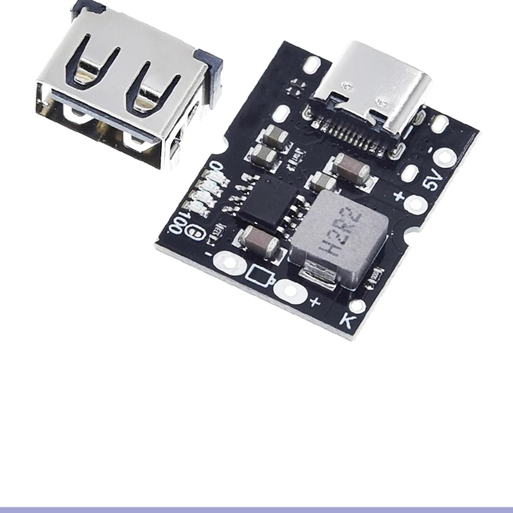 Jual Modul Powerbank USB Type-C Input Output 5V 2A 4 Led Indicator ...