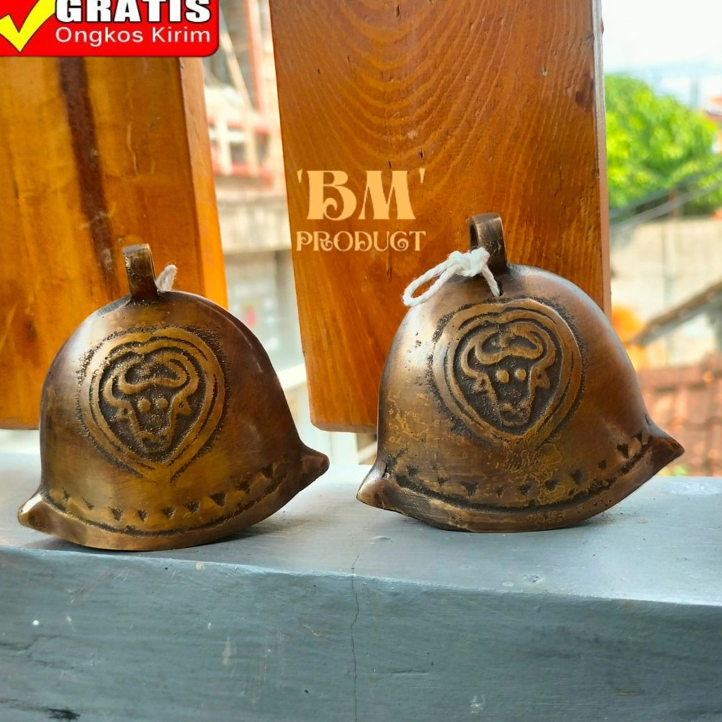 Jual Lonceng Sapi Kuningan No 2 Kluntung Sapi Bandul Sapi 1 pcs Lonceng ...